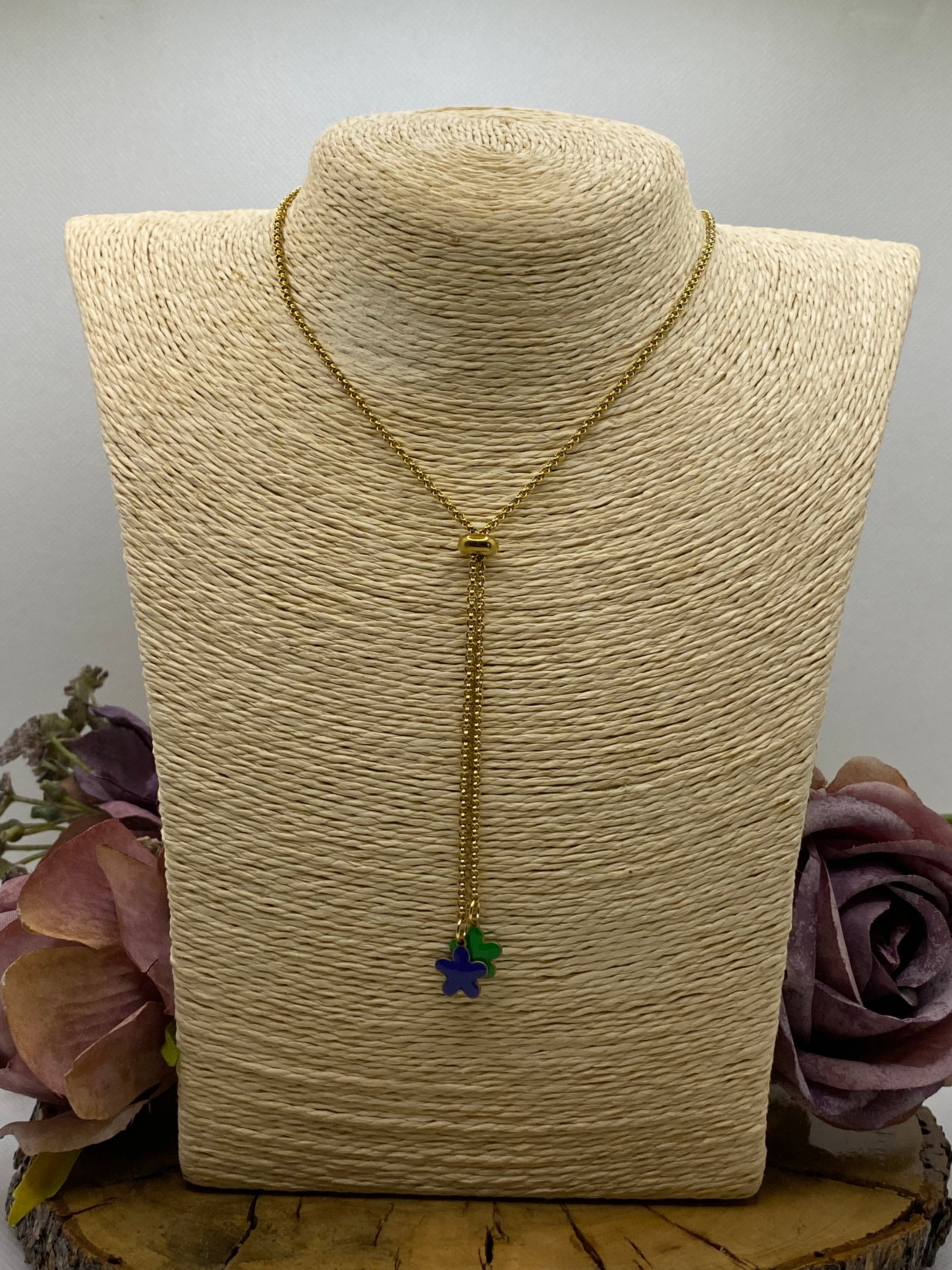 Collar Flor – Verde Lorito